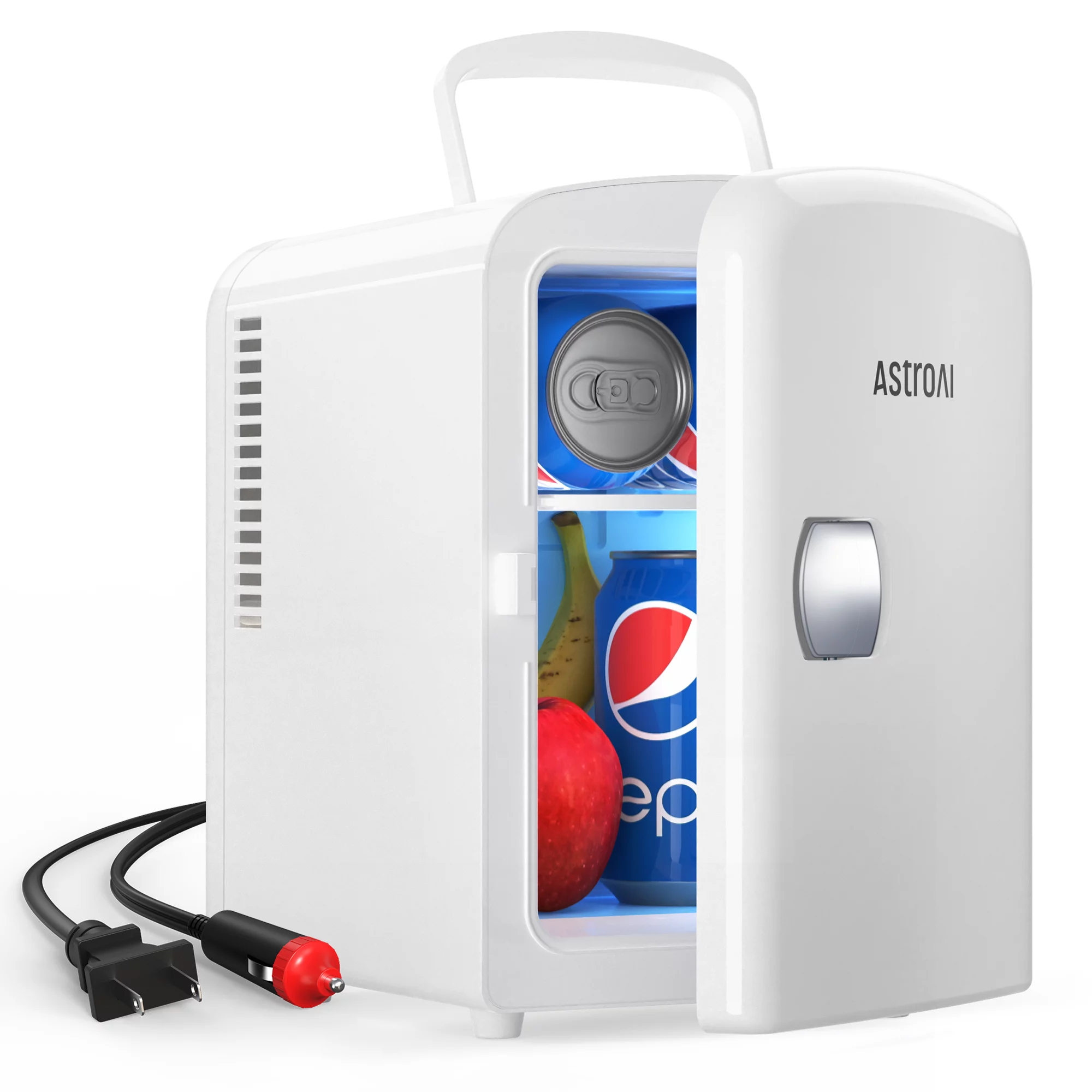 Mini Fridge, 6 Can 4 Liter Portable Electric Cooler, AstroAI Personal ...