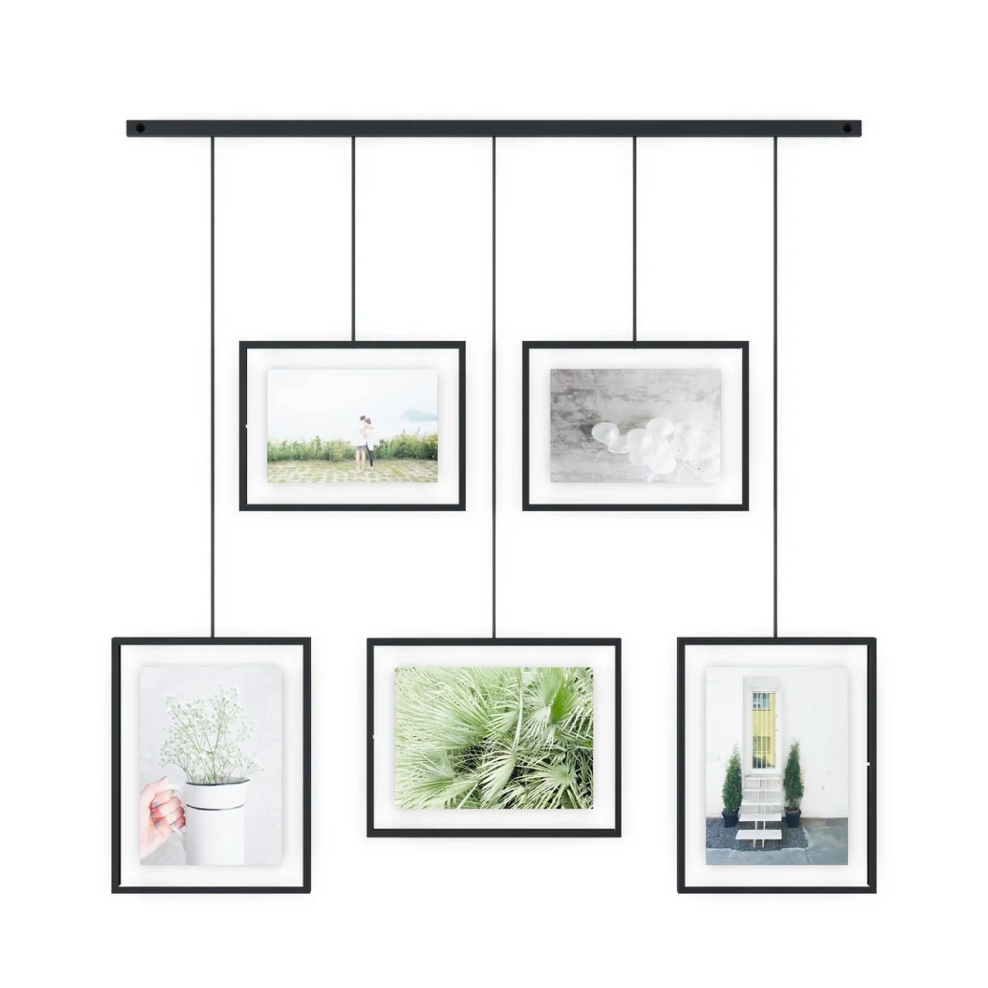 Umbra Exhibit Photo Frame (Set of 5) , Black